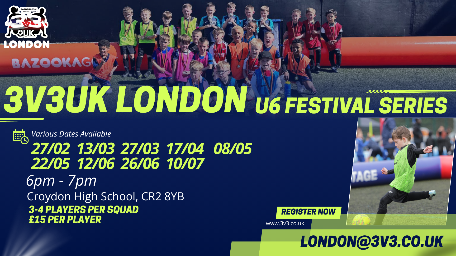 3v3 UK Football Tournaments